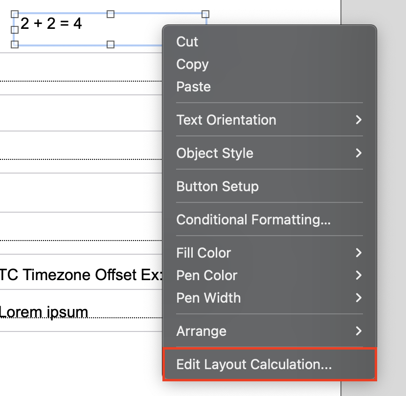 Claris FileMaker 20.2 Layout Calculations | DB Services